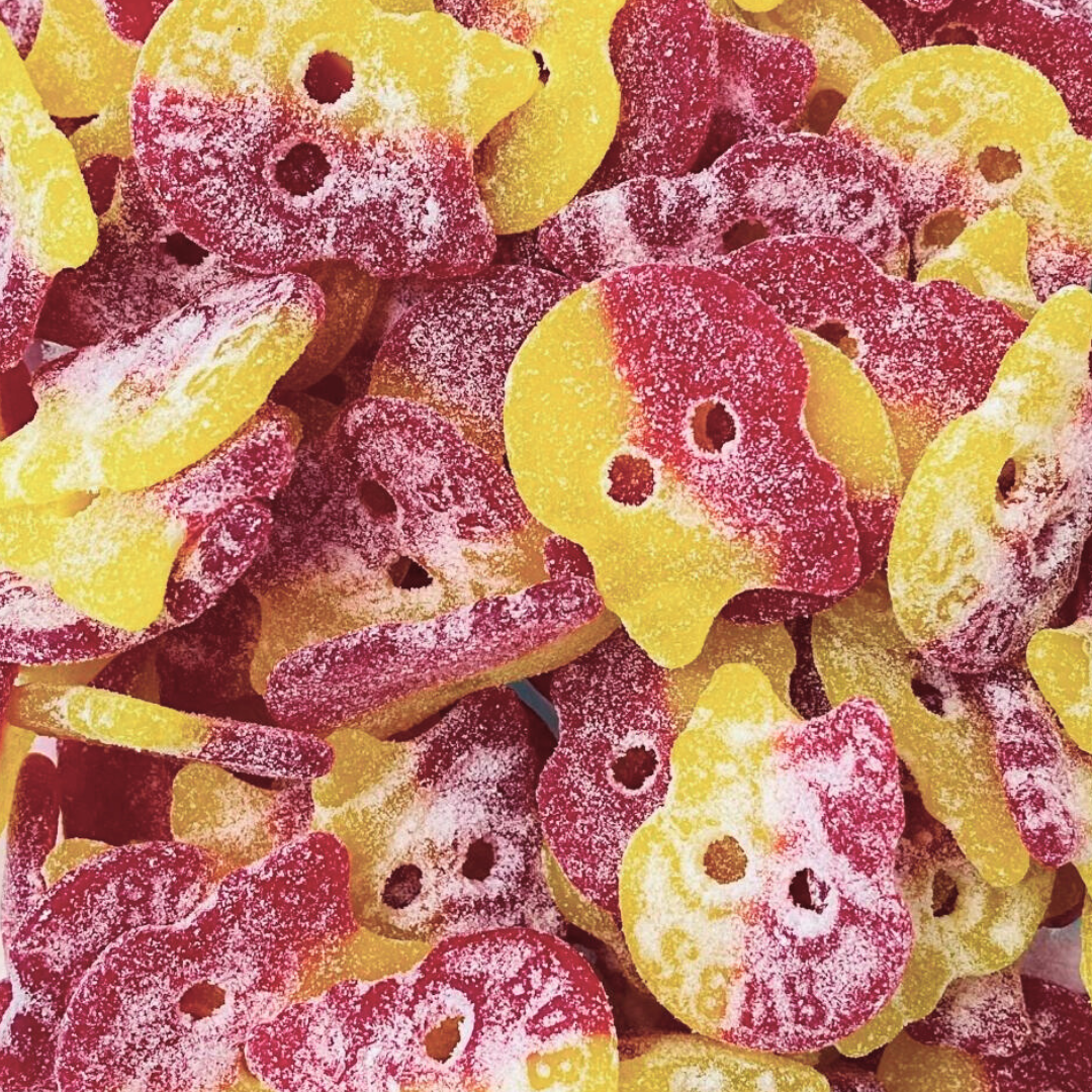 Bubs Sour Lemon Raspberry Skulls – SOCKERBIT